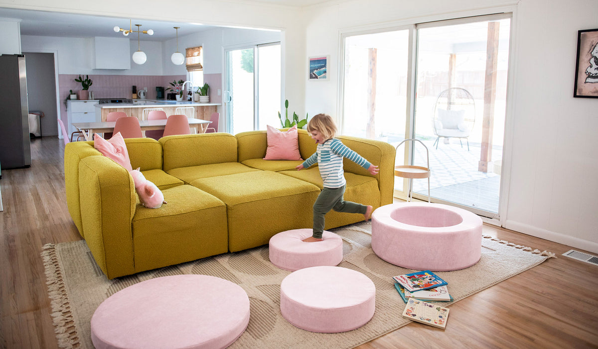 The Original Chunk® Play Ottoman In Heartthrob | Nugget®