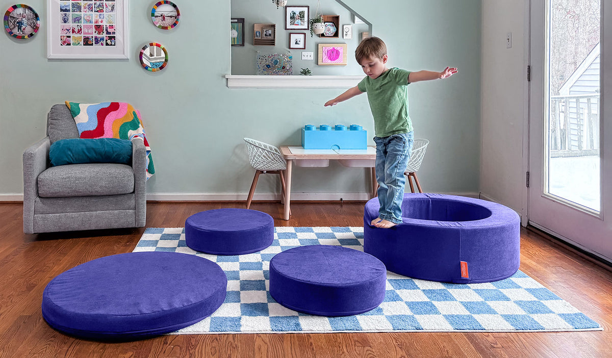 Shop Nugget®'s Round Chunk® Play Ottoman in Nebula