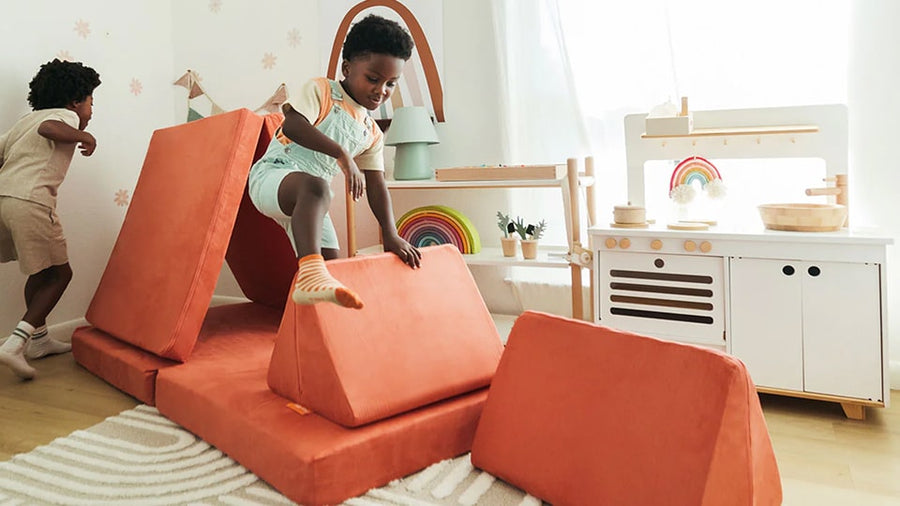 The Original Chunk® Play Ottoman In Harbor | Nugget®